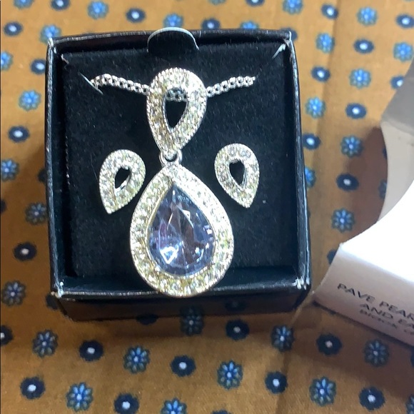 Avon | Jewelry | Avon Pave Pear Shaped Set New | Poshmark